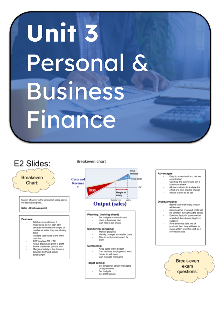 BTEC Business Level 3 Notes